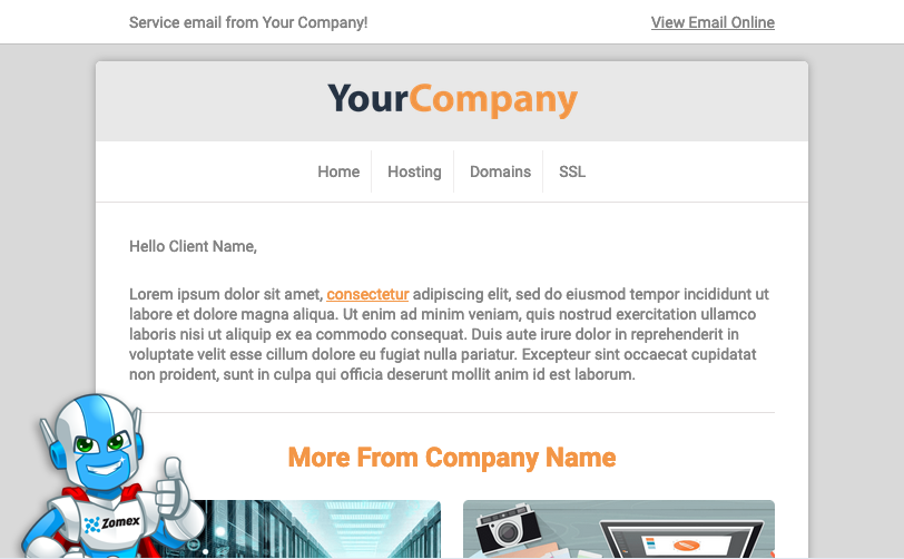  1 Email Template Flex Mail WHMCS Marketplace
