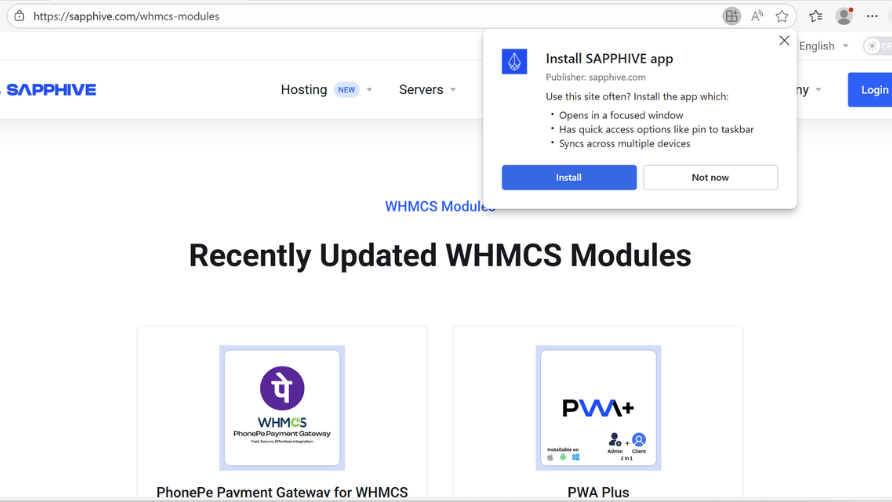 PWA Plus – Progressive Web App Module for WHMCS - WHMCS Marketplace